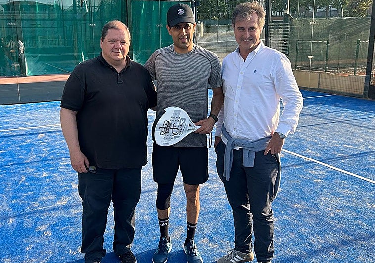 El presidente del PSG juega al pádel en Getxo antes de la final | El Correo