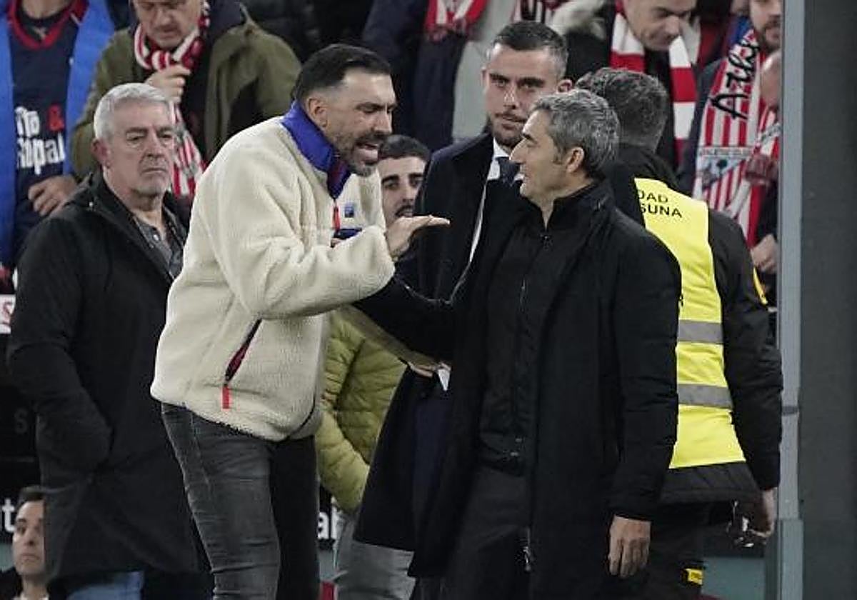 Eder Sarabia y Valverde: de la tensión en el césped al acabar el ...