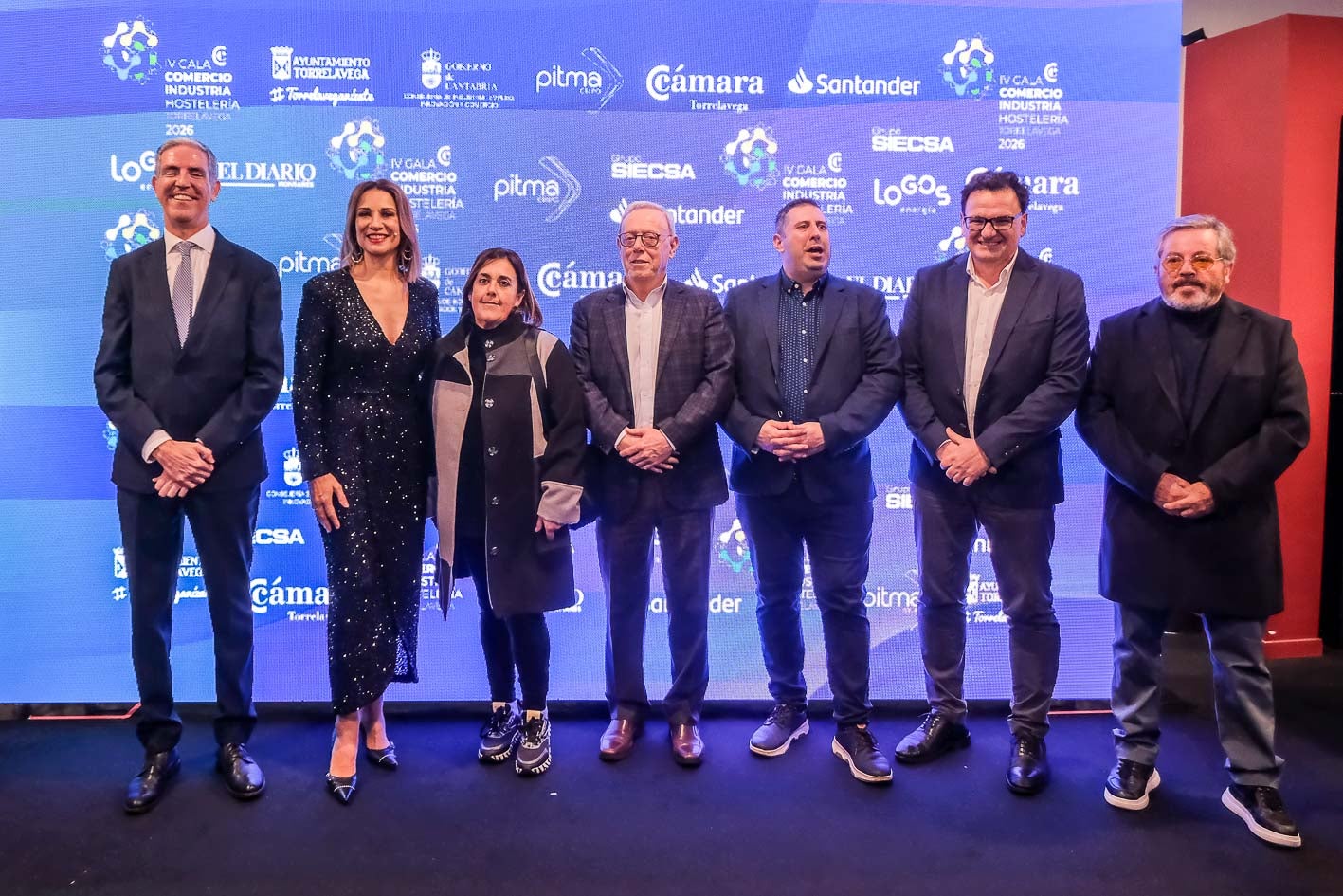 Los asistentes a la IV Gala del Comercio, la Industria y la Hostelería ...