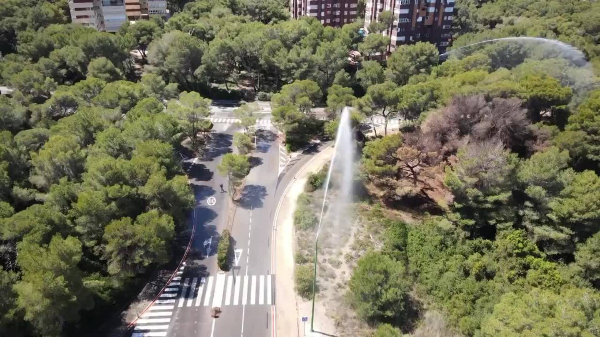 Ocho cañones contraincendios para ampliar la protección de la Devesa de ...
