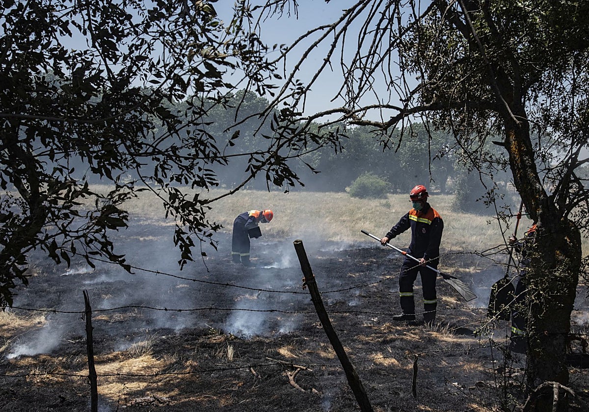 Fotografías del incendio en Santo Domingo de Pirón | El Norte de Castilla