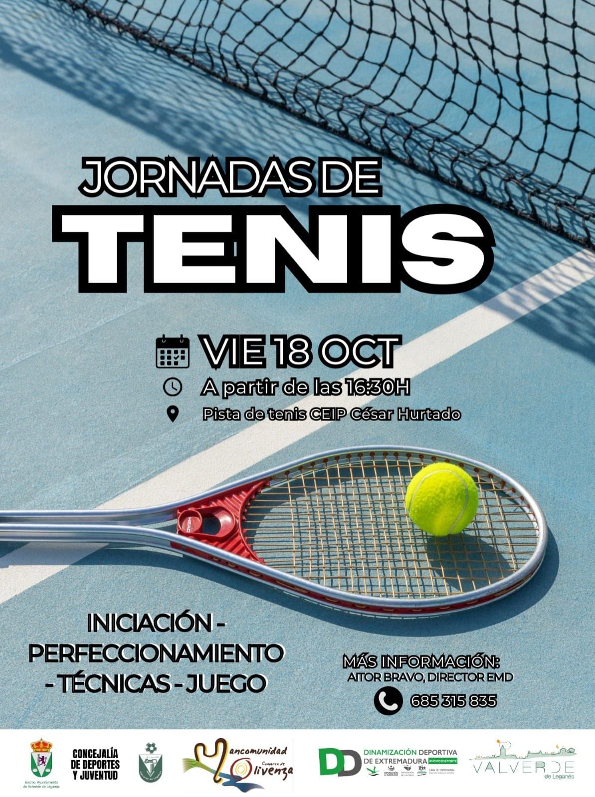 Nueva iniciativa deportiva: jornadas de tenis para iniciación y ...