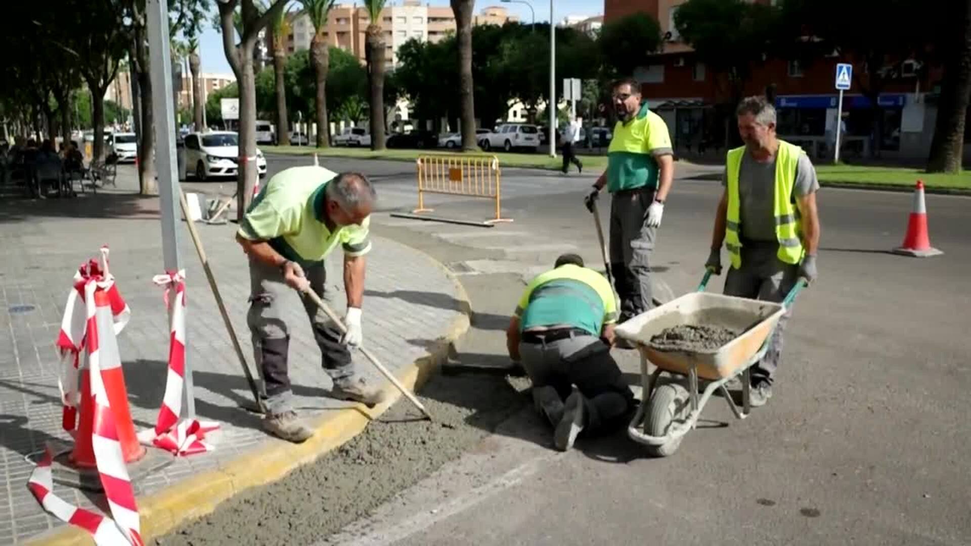 Ya comienza a tener forma el carril bici de Sinforiano Madroñero | Hoy