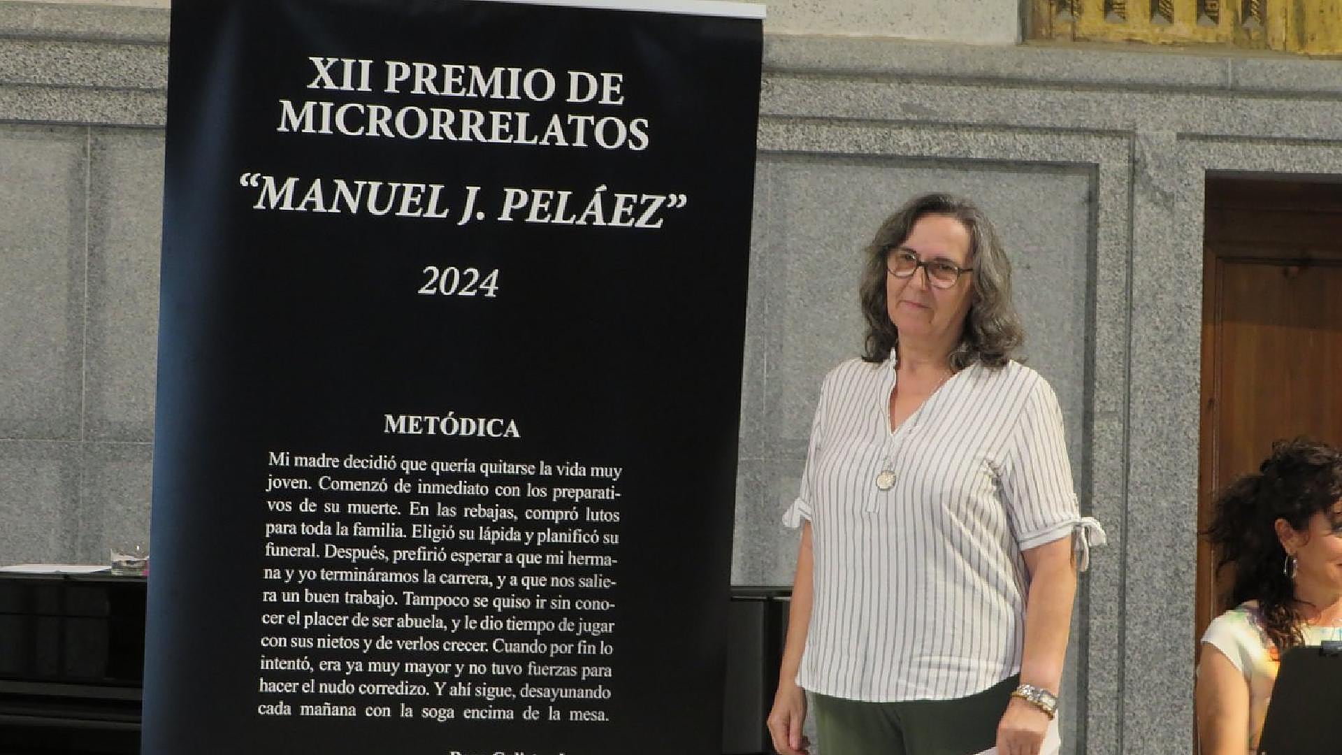 Rosa Galisteo recoge el XII Premio de Microrrelatos Manuel J. Peláez | Hoy
