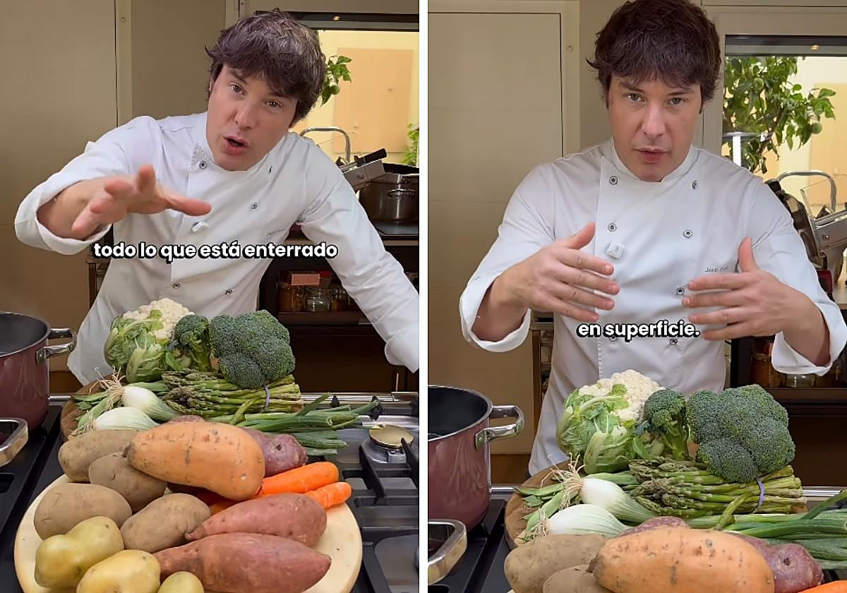 Jordi Cruz, chef, explica el error que cometes al cocer tus verduras y ...