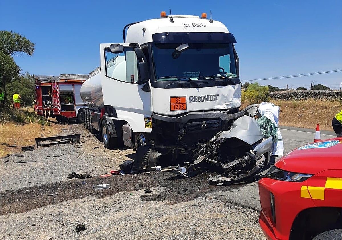 Estado en el que han quedado los vehículos implicados en el accidente ...