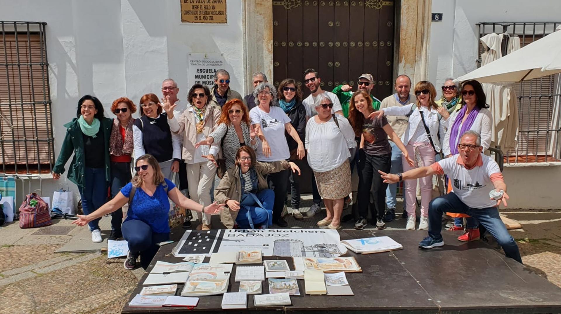 El CPR clausura su curso de acuarela pintando en vivo rincones de la ...