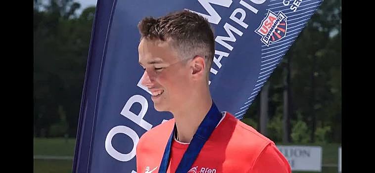 Carlos Garach compite en los 10 kilómetros de la Copa LEN con la ...