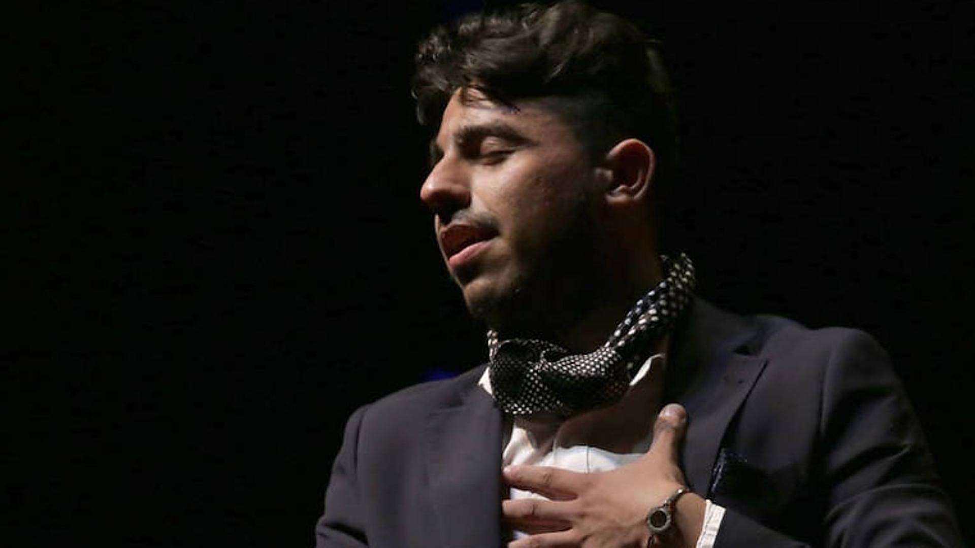 José 'Morenito Hijo' al cante, con la guitarra de Ismael Rueda, esta ...