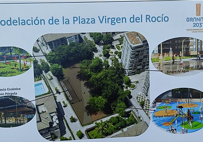 La remodelación de la plaza del Rocío incluye un espacio escénico y una ...
