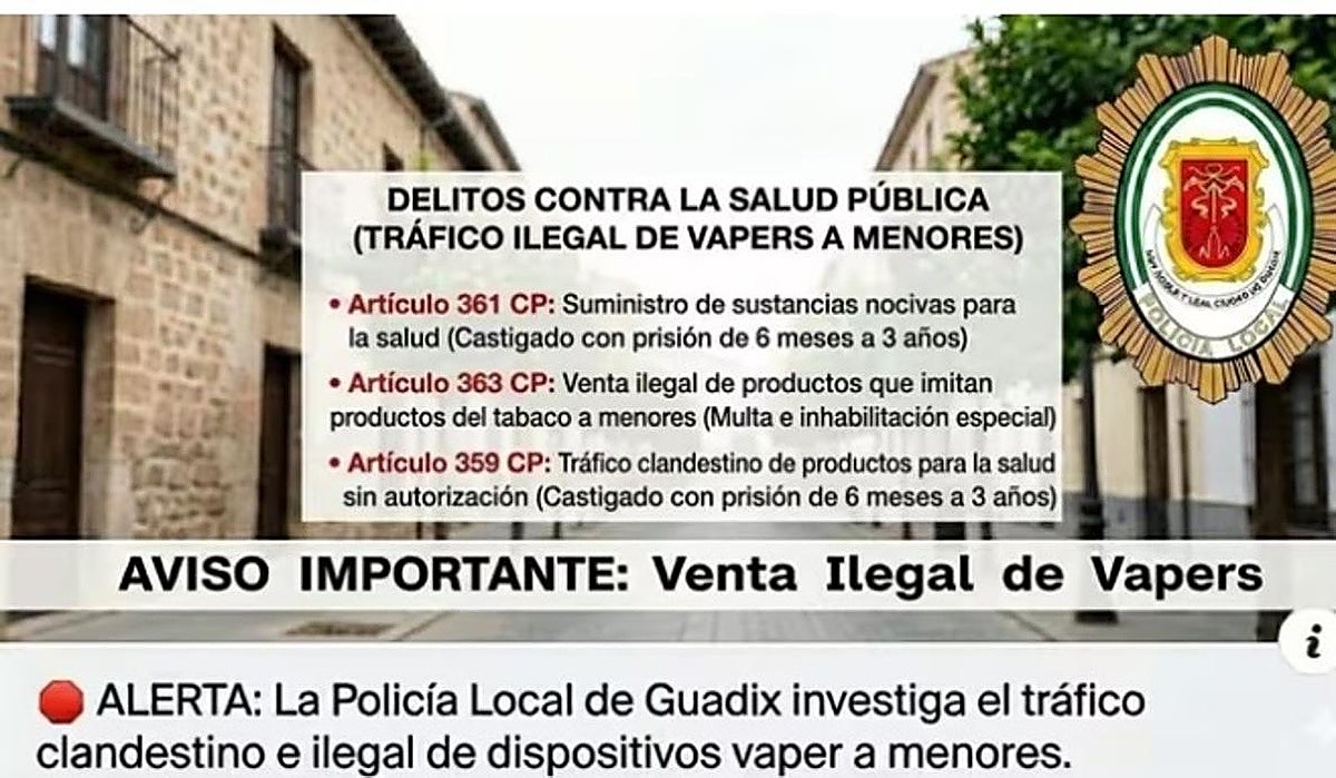 Sorprenden a niños de un pueblo de Granada de 10 años con vapers: hay ...