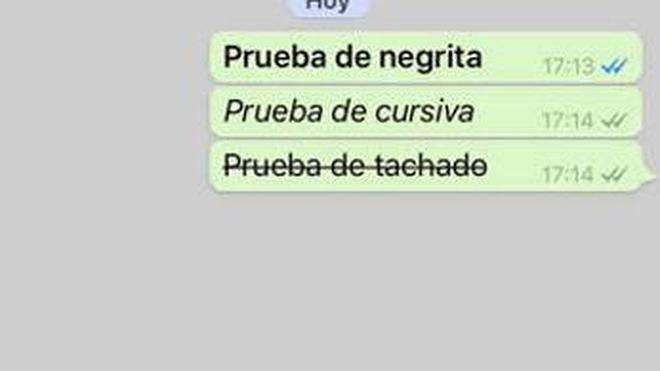 ¿Cómo enviar mensajes por WhatsApp en negrita, tachados o en cursiva? | Ideal