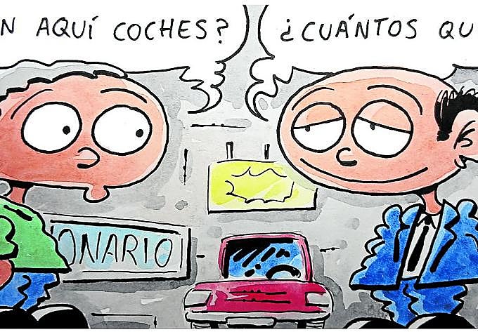 Carlos Sacristán (Tris): La venta de coches, según Tris | La Rioja