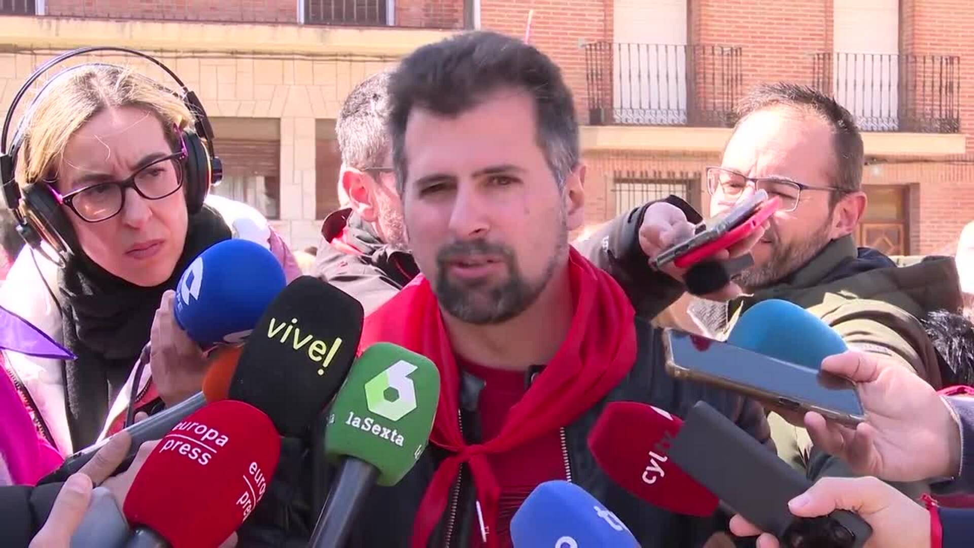 Luis Tudanca recalca que seguirá "dando la batalla por esta tierra" si ...