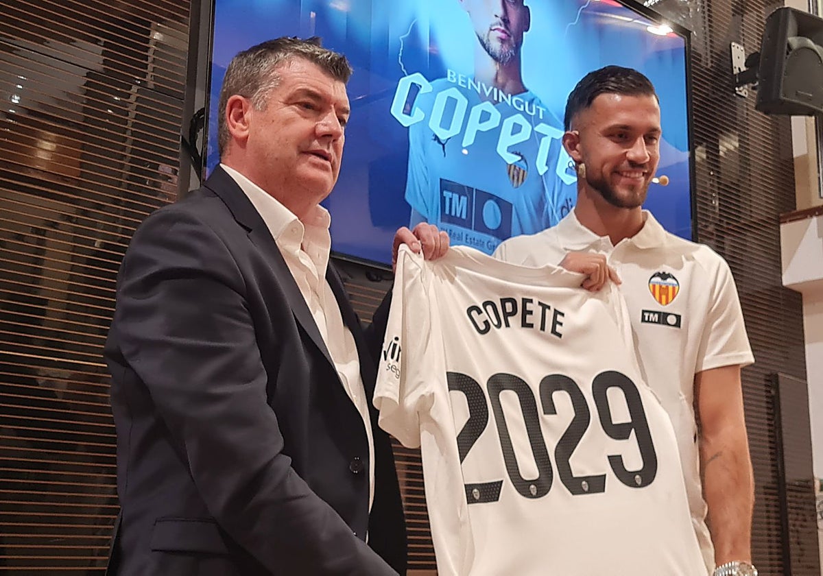 Copete: «Llevo pocos días pero noto la exigencia que tiene el Valencia ...