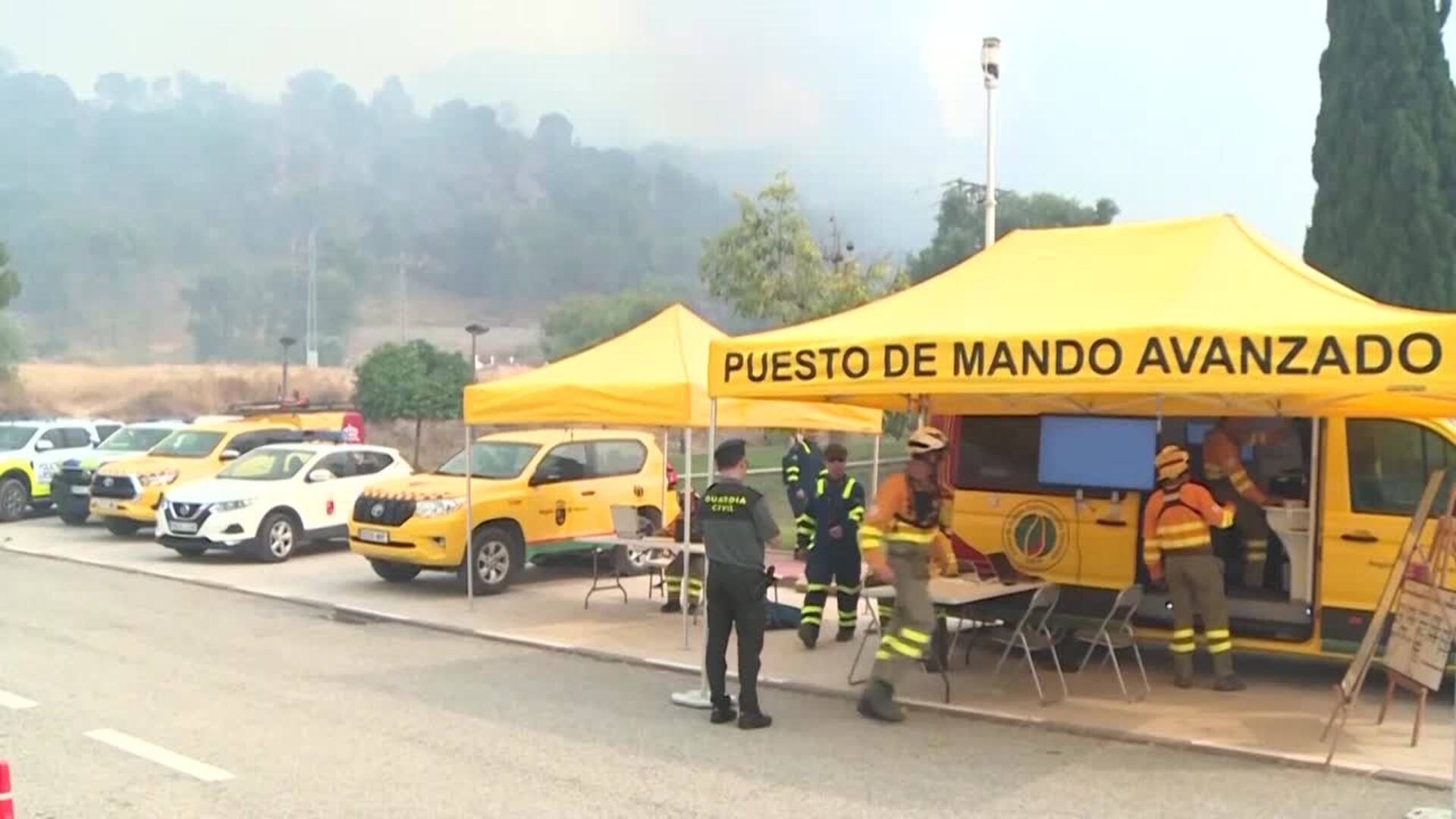 La UME activada por el incendio de Los Garres (Murcia), que obliga a ...