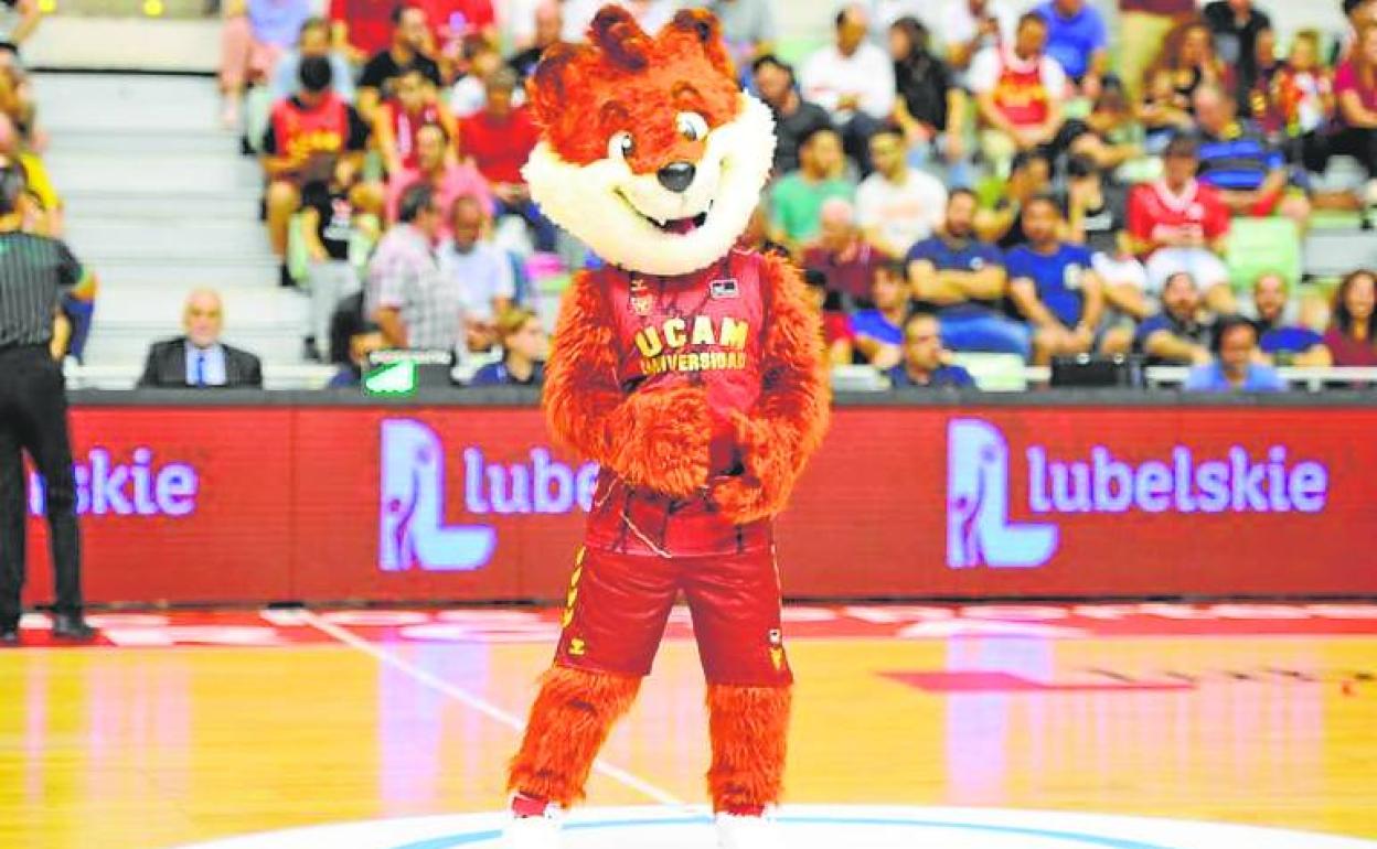 La mascota del UCAM Murcia CB se recupera en casa tras desvanecerse en ...