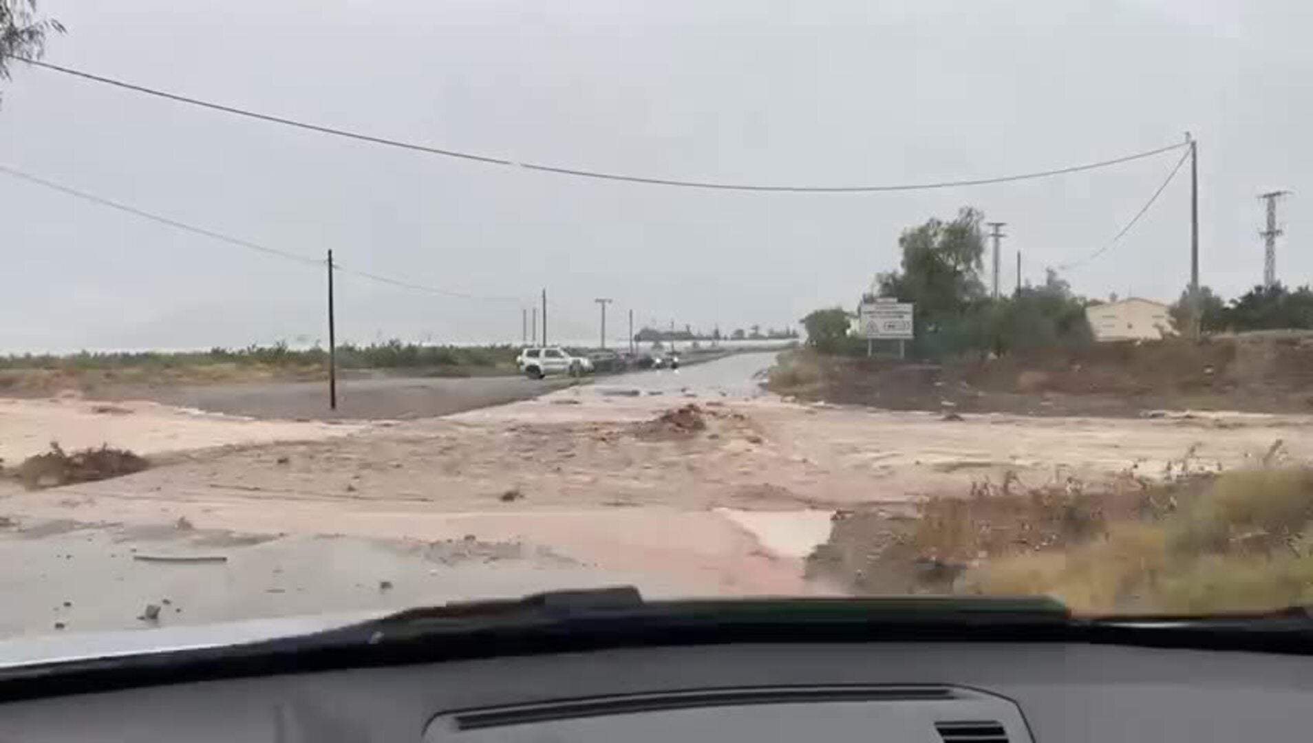La lluvia anega la rambla del Pocico, en Águilas | La Verdad