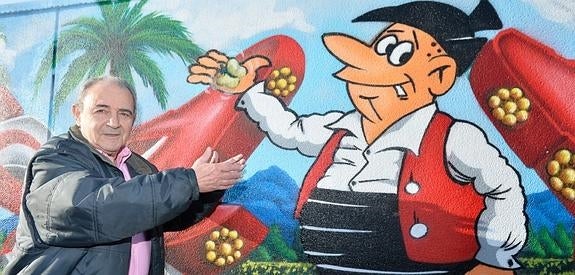Versión grafitera de El Tío Pencho en el proyecto '12 meses, 12 muros ...