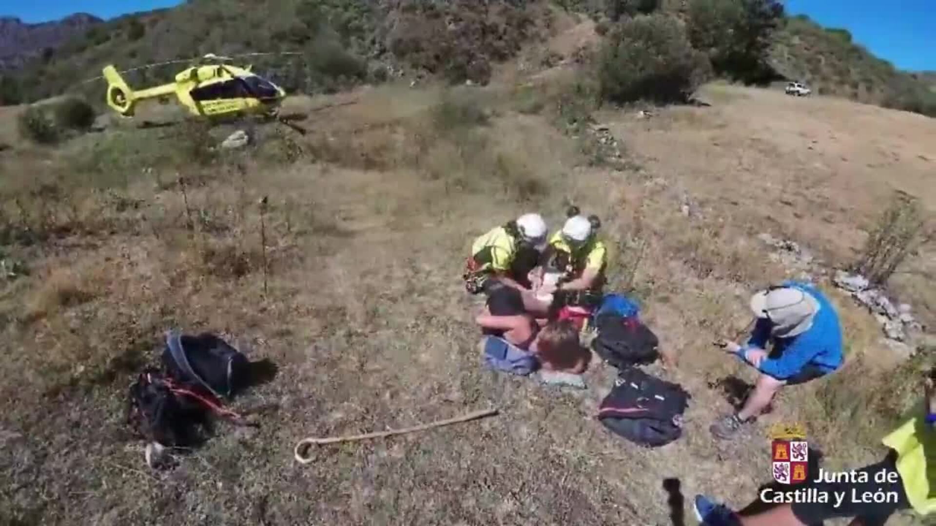 Rescate a una mujer herida en Arintero | leonoticias.com