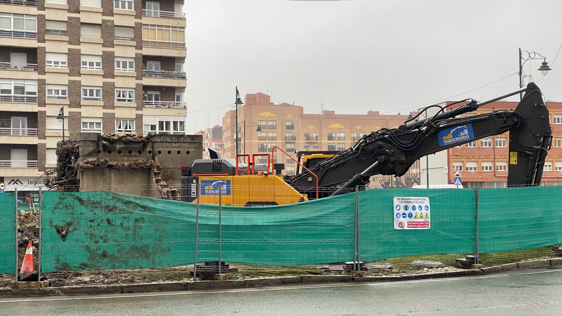 Así evolucionan las obras en la glorieta Carlos Pinilla | leonoticias.com