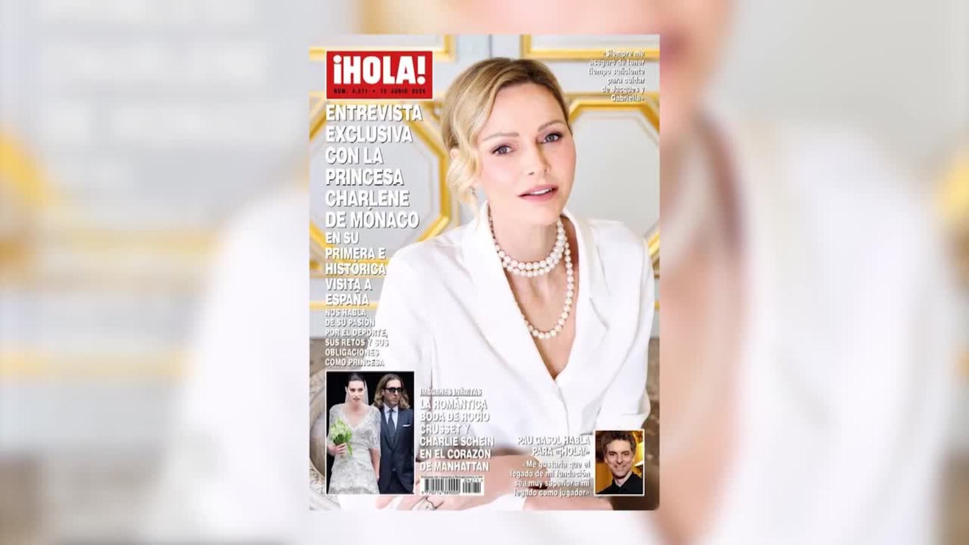 La princesa Charlene protagoniza la portada de la revista Hola ...
