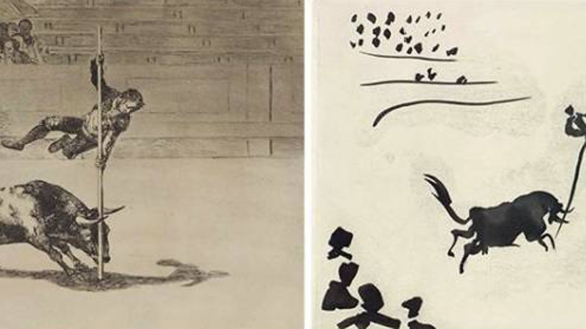 Goya y Picasso, mano a mano en el ruedo de la estampa | El Correo