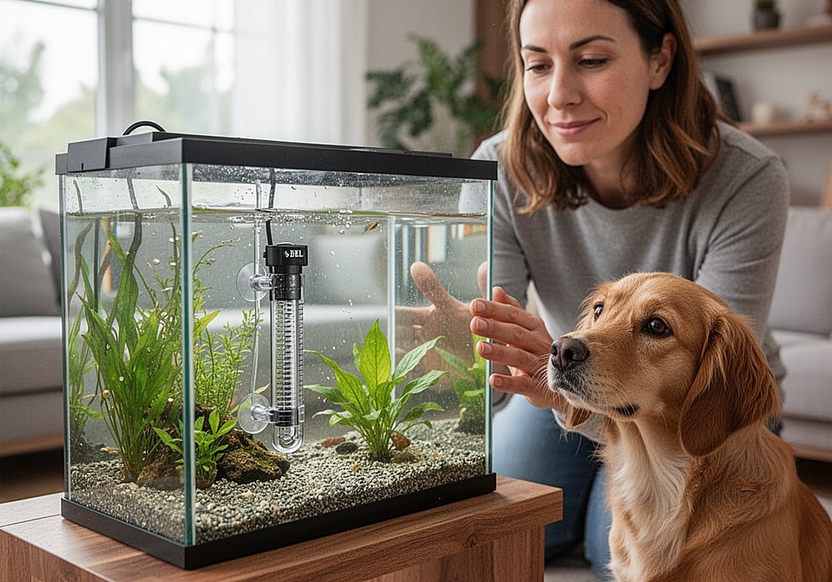 Mantén la temperatura de tu pecera o acuario de forma estable con este ...