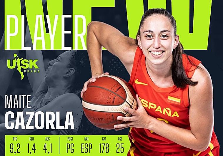 El USK Praga hace oficial el fichaje de Maite Cazorla | Salamancahoy