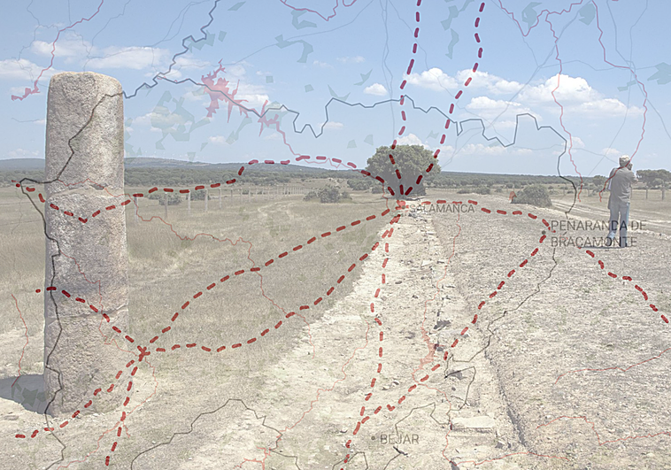 Un mapa localiza todas las calzadas romanas conocidas en Salamanca y ...