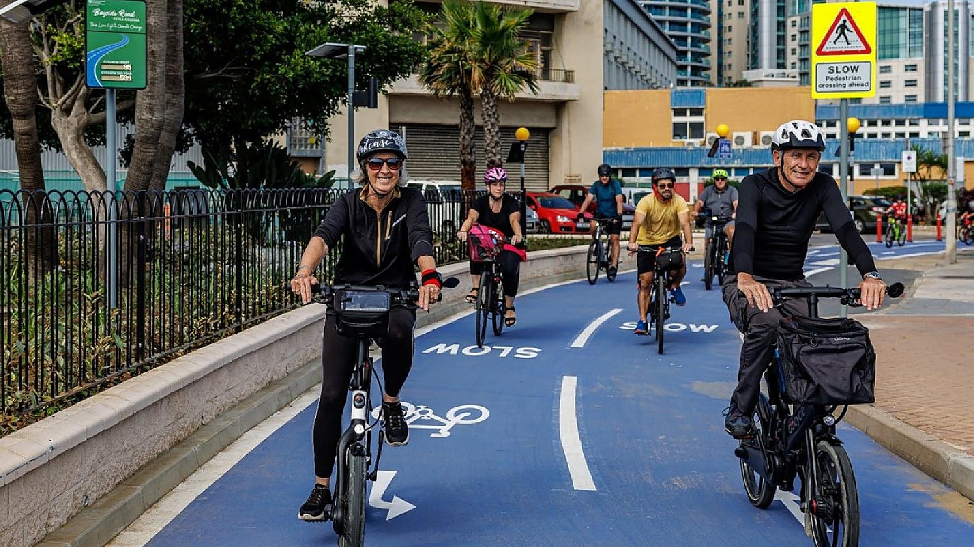 New bike lane on the Rock attracts 300 cyclists for World Bicycle Day ...
