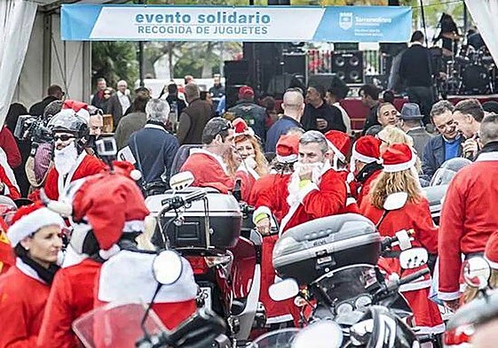 Motorcyclists gear up for tenth Santa toy run in Torremolinos this ...