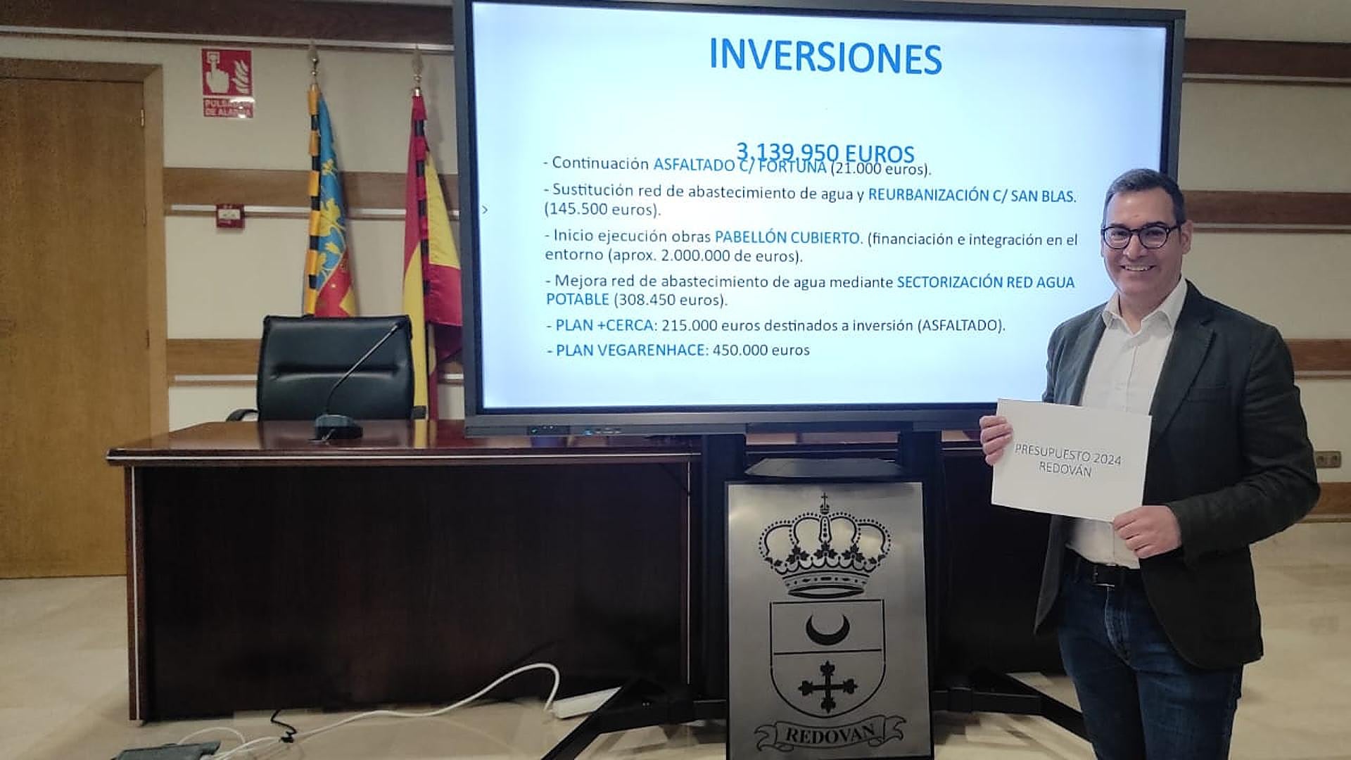 Redován prioriza en el presupuesto 2024 la seguridad y el fomento de la ...